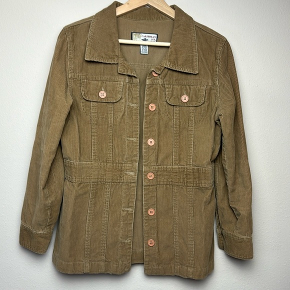 Caribbean Joe | Jackets & Coats | Caribbean Joe Tan Corduroy Jacket ...